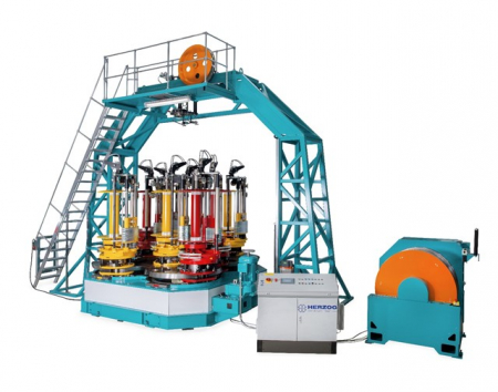 Square rope braiding machine QSE 1/8-1500