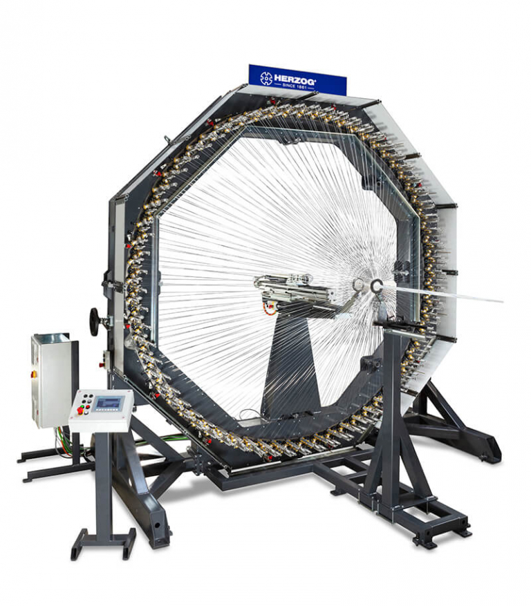 Wire braiding machines for steel wire, copper wire etc. | HERZOG