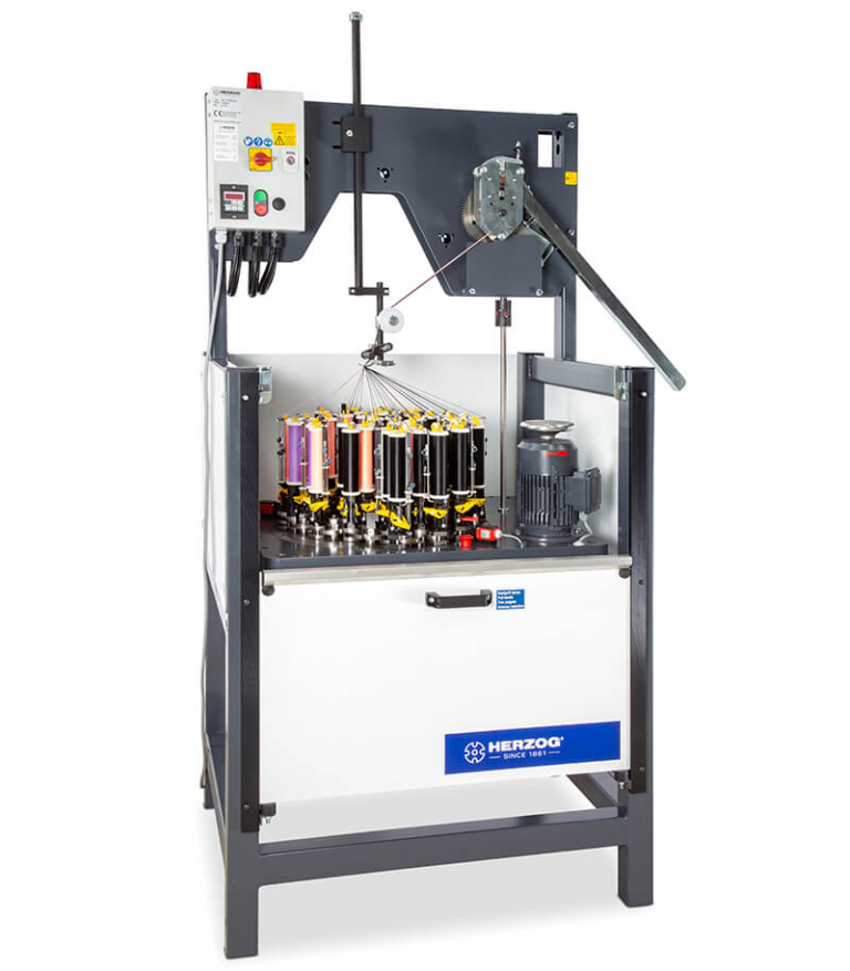 Textile braiding machines for round and flat braids | HERZOG