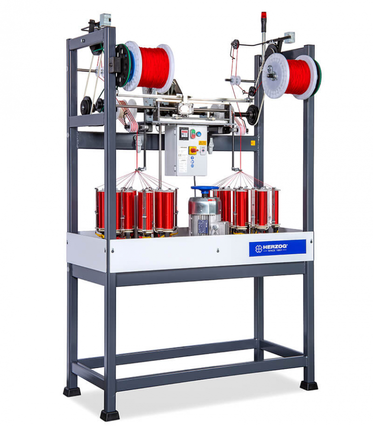 Textile braiding machines for round and flat braids | HERZOG