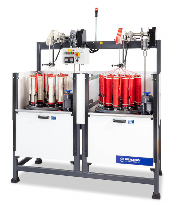 Textile braiding machines for round and flat braids | HERZOG