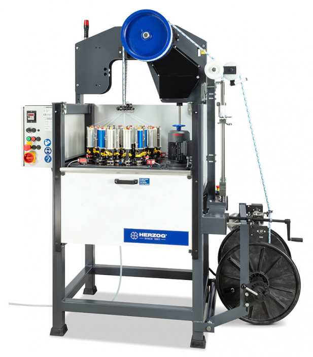 Textile braiding machines for round and flat braids | HERZOG