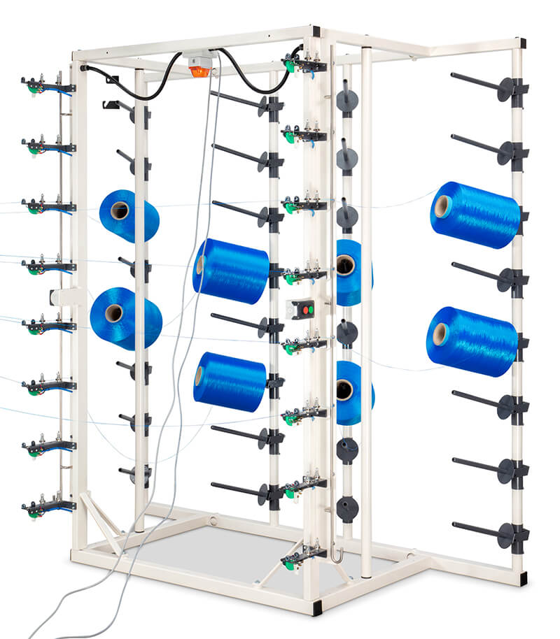 Pay-off creels for bobbin winding machines | HERZOG